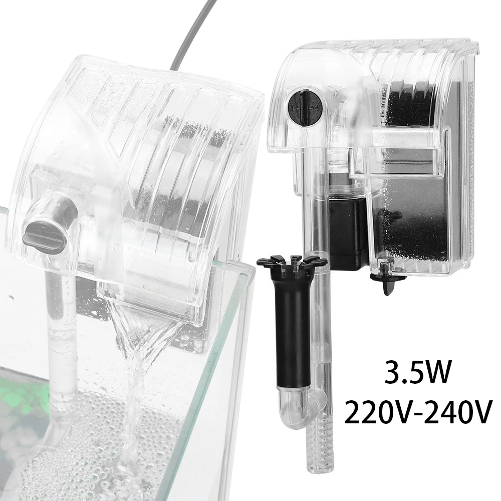 3-5W-Aquarium-Filter-External-hang-up-Filter-Water-Pump-Waterfall-Maker ...