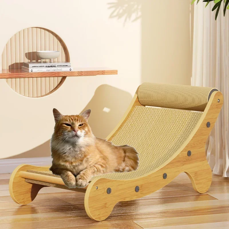 Wooden-Cat-Scratcher-Wear-Resistant-Grinding-Paw-Toy-Scratch-Board-2-In ...