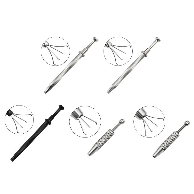 4 Prongs Diamond Claw Tweezers Grabber Standard Pick up Tool IC Chip ...