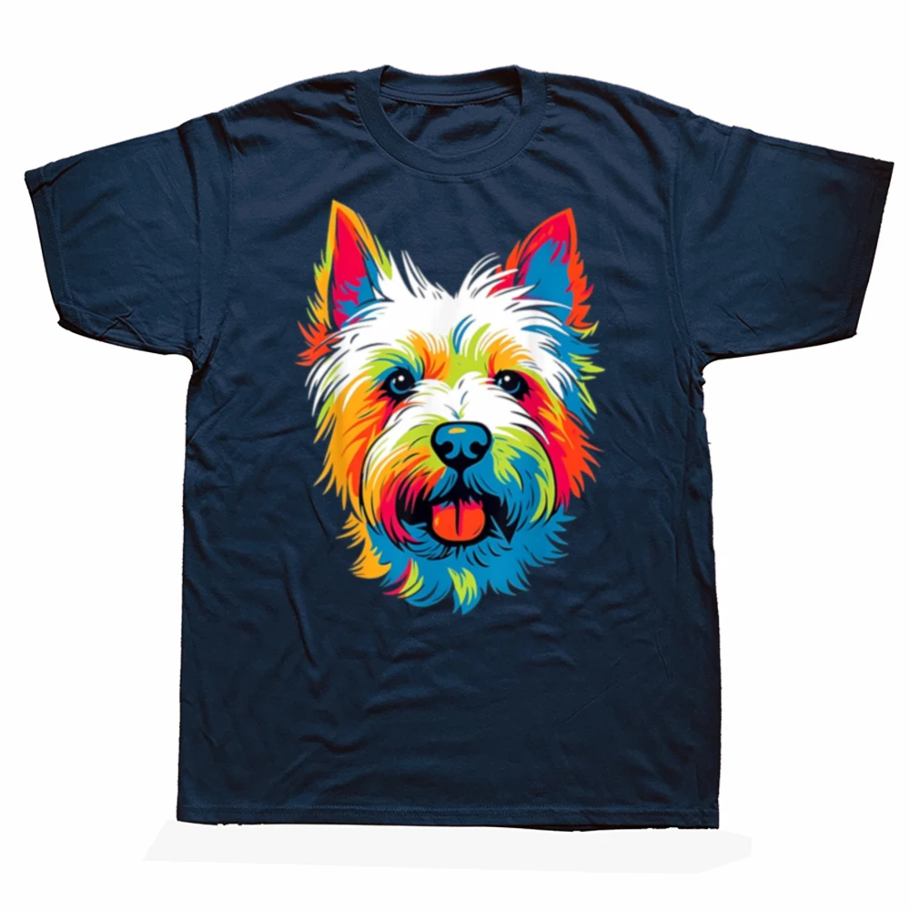 Funny Westie West Highland White Terrier Dog Lover Colorful Puppy T ...