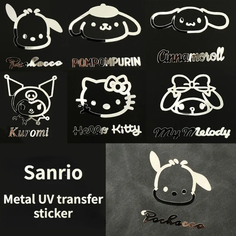 Sanrio-Kuromi-Label-Metal-Sticker-HelloKitty-High-Appearance-Fashion ...