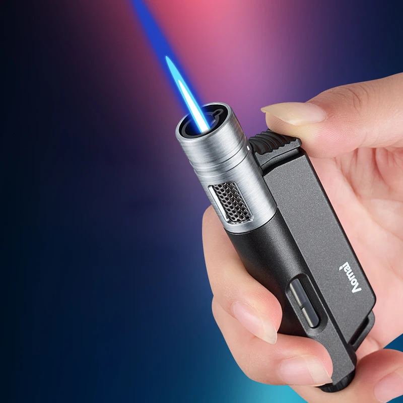 Mini-Butane-Gas-Lighter-Unusual-Windproof-Cigar-Lighter-Torch-Jet ...