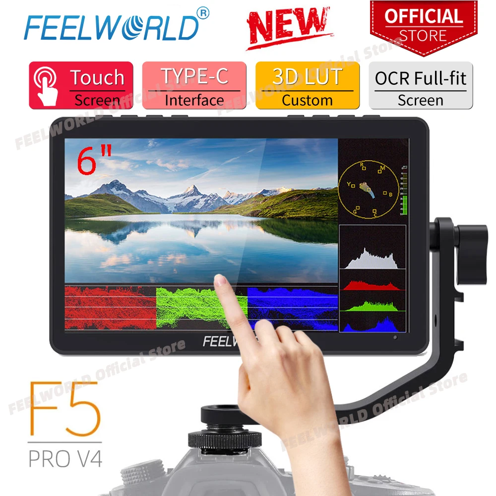 FEELWORLD-pantalla-t-ctil-F5-Pro-V4-6-pulgadas-3D-LUT-4K-HDMI-c-mara ...