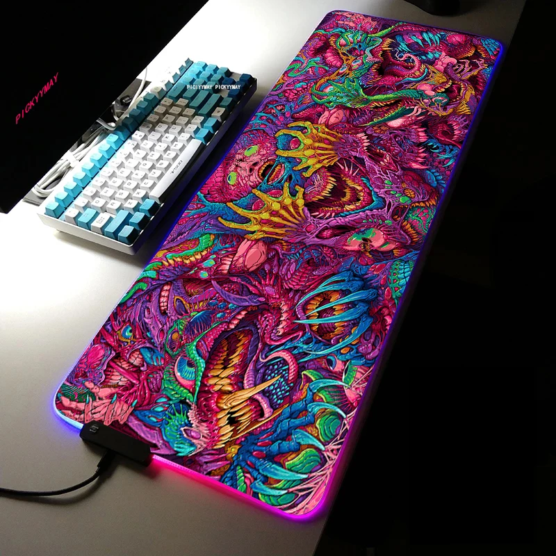 Large-LED-Desk-Mats-XXL-RGB-Mousepad-Dimensional-Monster-90x40cm ...