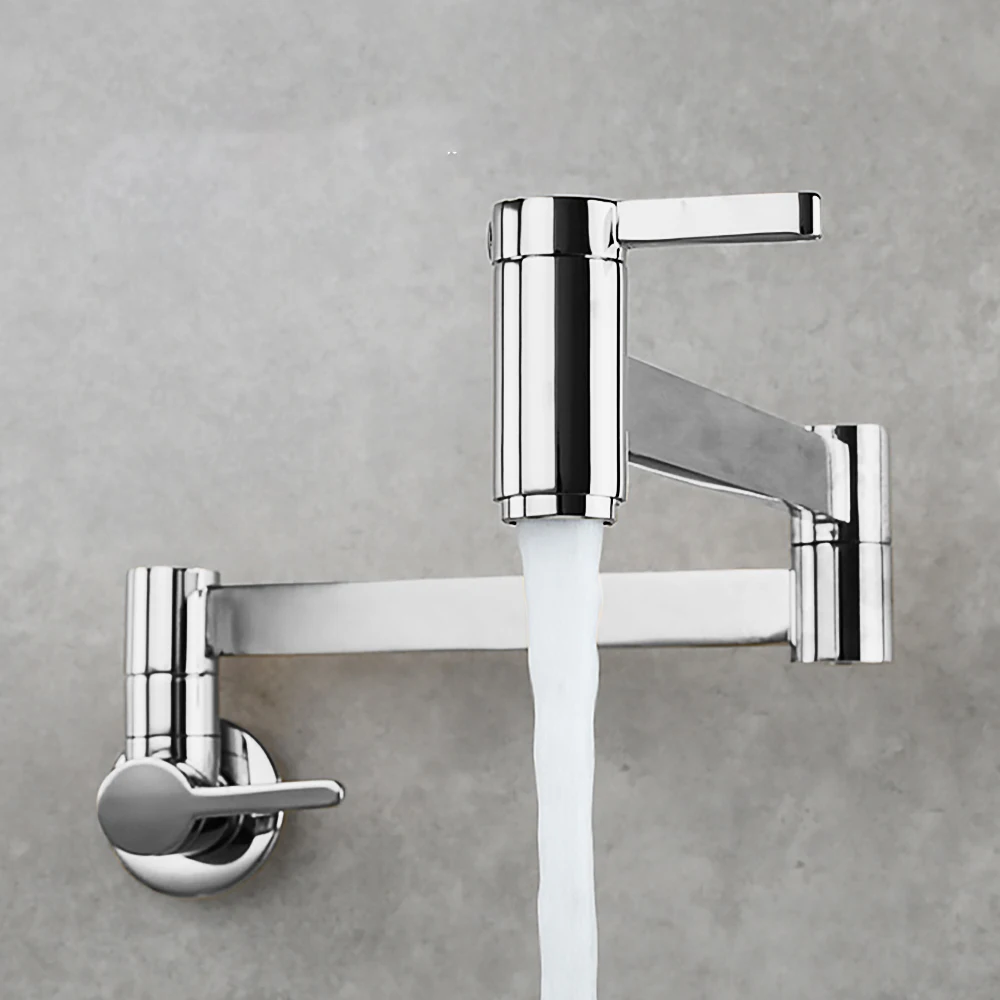 Folding Pot Filler Kitchen Faucet - FaucetBazaar