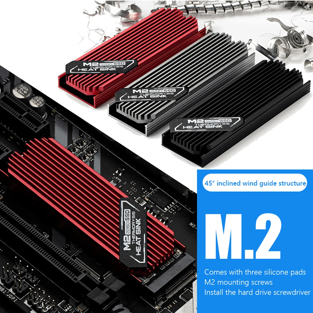 M-2-SSD-NVMe-Heat-Sink-heatsink-M2-2280-SSD-Hard-Disk-Aluminum-Heat ...