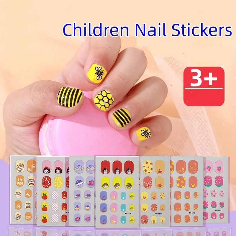 Children Nail Stickers Diy Cartoon Animal Rabbit Strawberry Butterfly ...