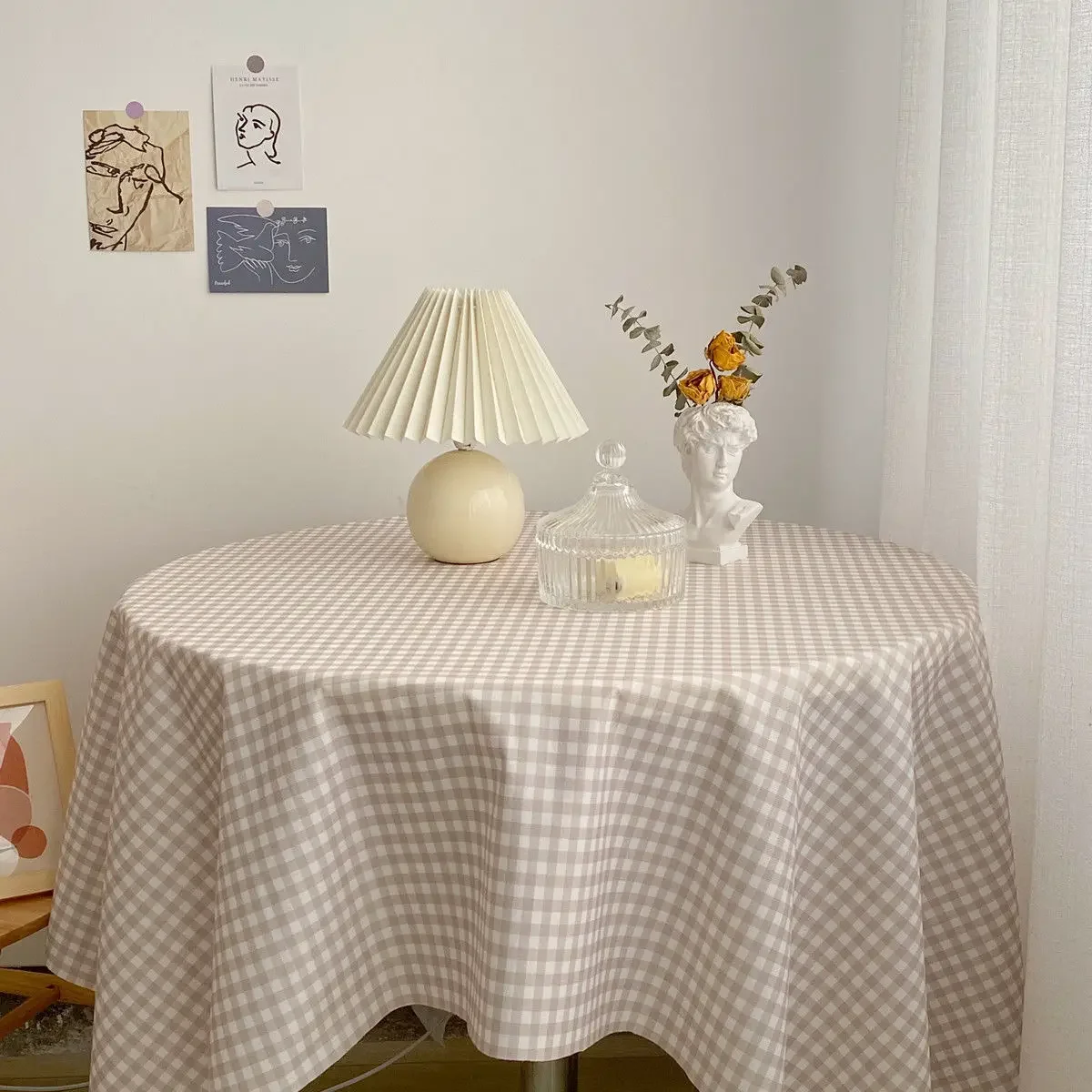 Dust-Proof-Cotton-Checkerboard-Tablecloth-Rectangular-Picnic-BBQ-Table ...