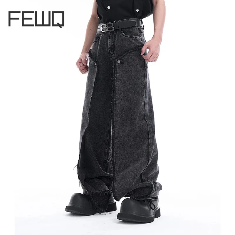 FEWQ-pantalones-vaqueros-de-corte-doble-para-hombre-dise-o-de-moda ...