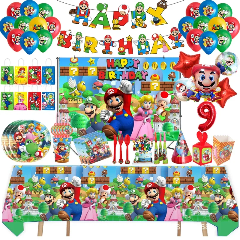 Mario-Birthday-Party-Decoration-Kids-Shower-Boys-Girls-Tableware ...