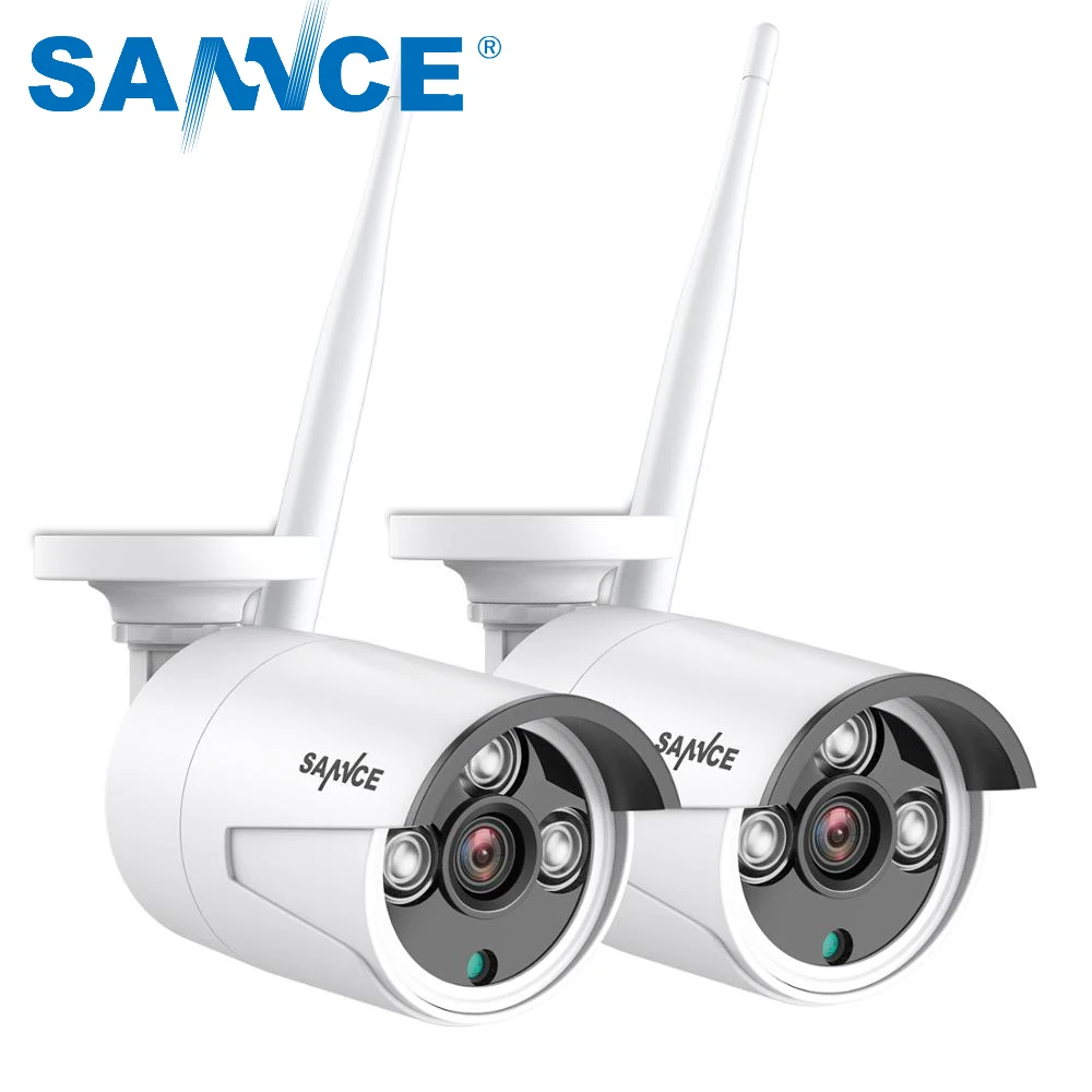 Sannce 2pcs 3mp Wifi Ip Cameras With Smart Ir P2p Outdoor Weatherproof ...