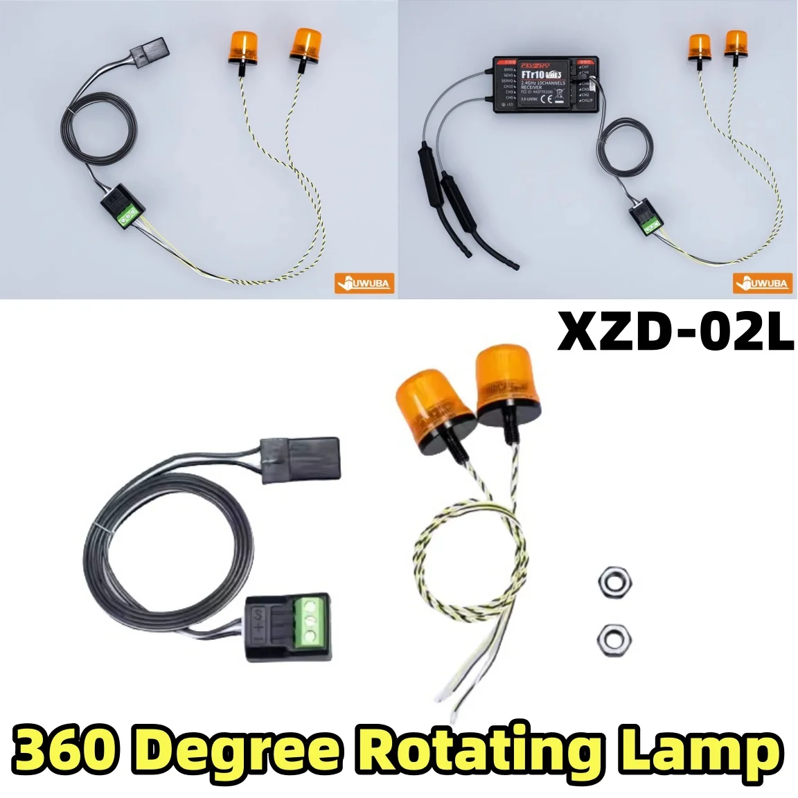 360-Degree Rotating Lamp Engineering Vehicle Light Warning Light XZD ...