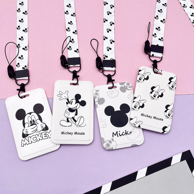 New-Disney-Id-Card-Holder-Mickey-Hanging-Neck-Long-Rope-Cards ...