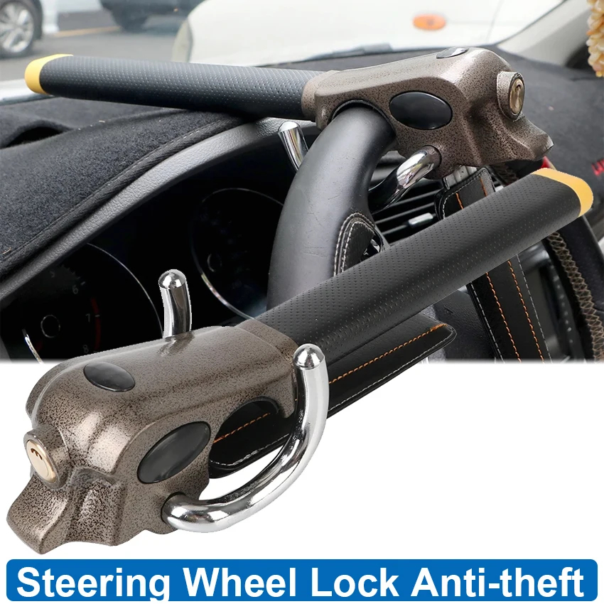 Steering-Wheel-Lock-Anti-Theft-Protection-Interior-Auto-Security-Device ...