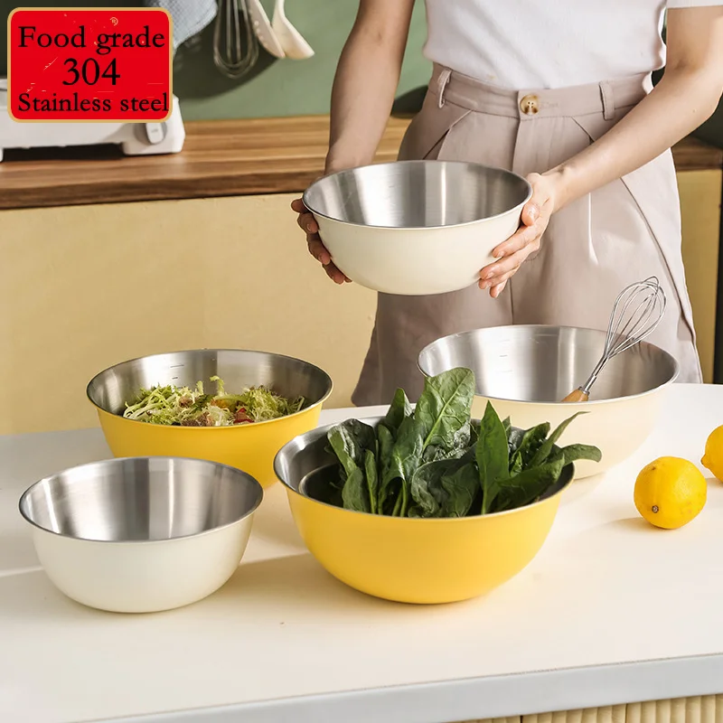 304-Stainless-Steel-Salad-Mixing-Bowl-Sets-Kitchen-Egg-Dough-Stirring ...