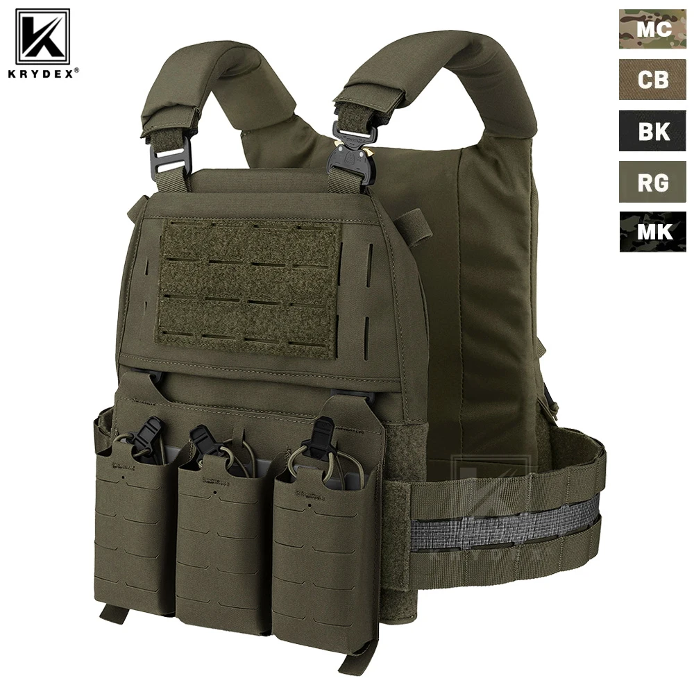 KRYDEX Tactical FCPC V5 Plate Carrier Vest Tegris Cummerbund 5.56 ...