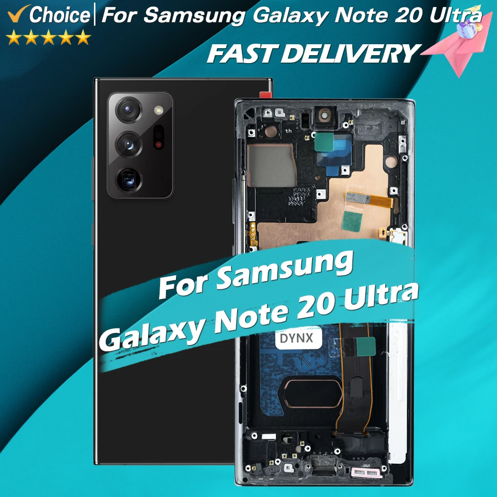Super-OLED-Display-Note-20-Ultra-with-Frame-LCD-For-Samsung-Galaxy-Note ...