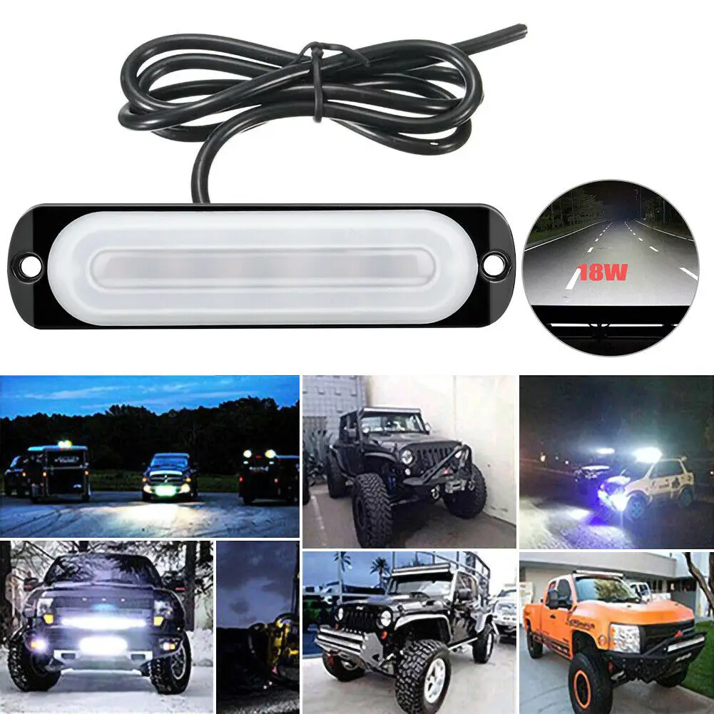 12V-24W-White-6LED-Car-Truck-Fog-Light-Lamp-Off-Road-Safety-Urgent ...