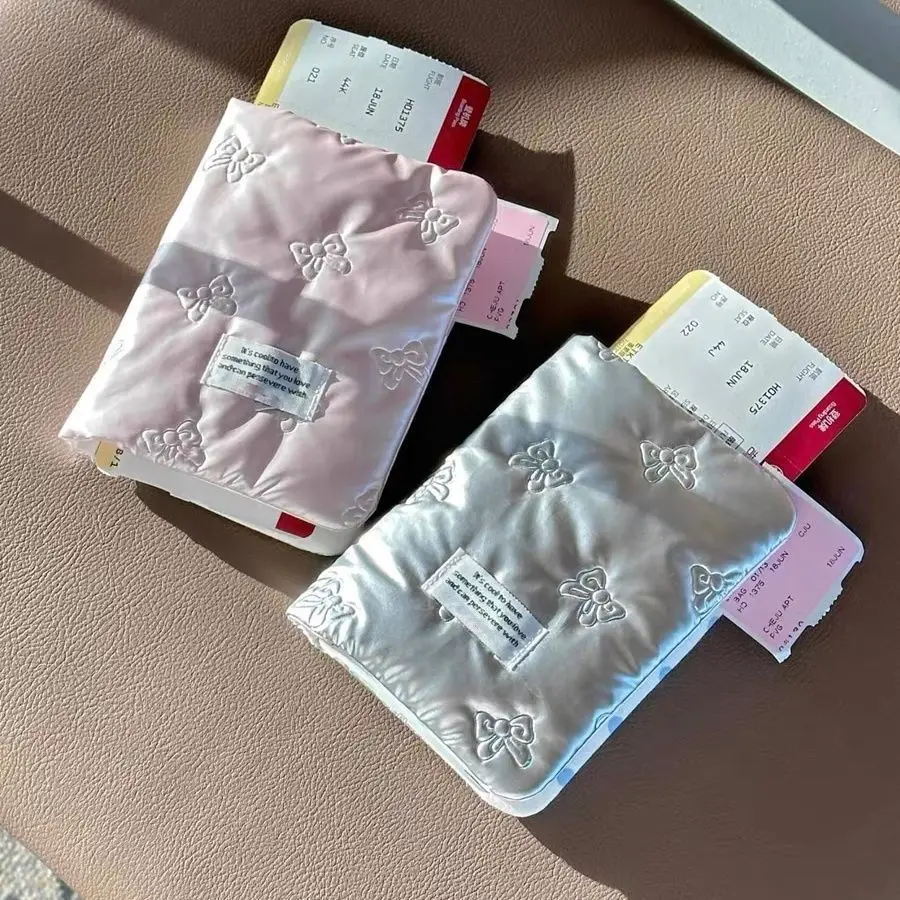 Sanrio-Hello-Kitty-Card-Set-Cartoon-Dopamine-Bow-Passport-Clip-Cute ...