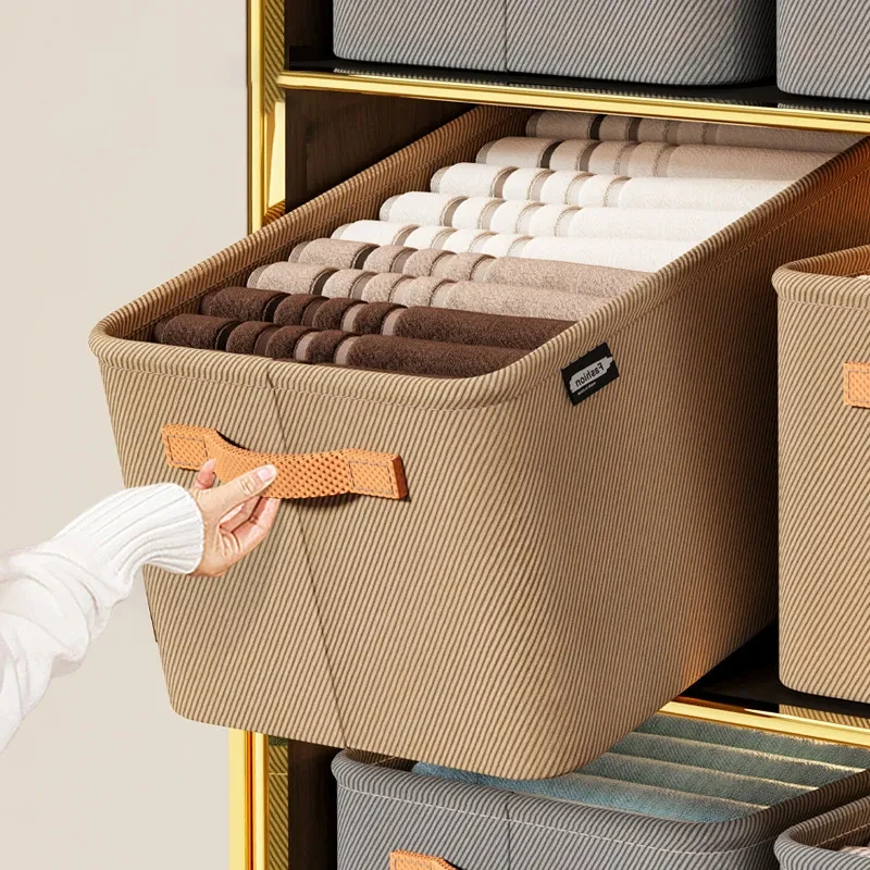 Large-capacity-folding-clothes-with-steel-rack-clothes-tidying-chest ...