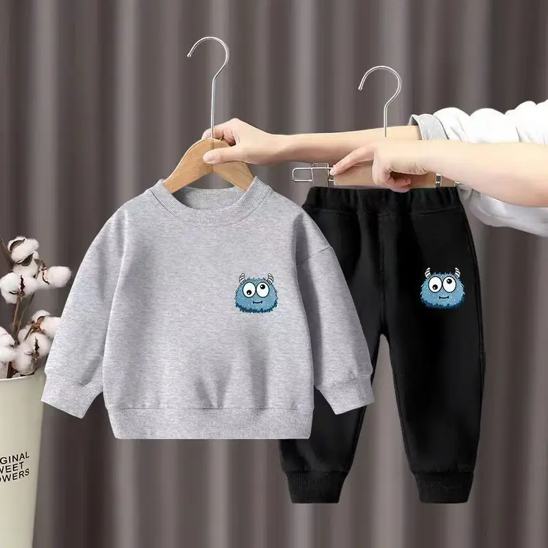 Autumn Children Boy Clothes Set Kid Cartoon Printed Sweatshirts ...