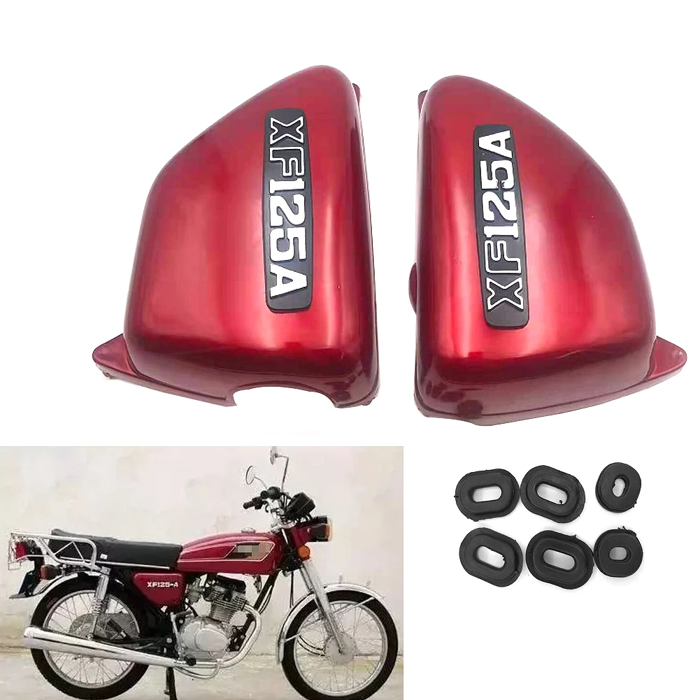 Motorcycle-Retro-Cafe-Racer-Gas-Fuel-Tank-Protection-Cover-Fairing-Frame-Panel-Side-Cover-For ...