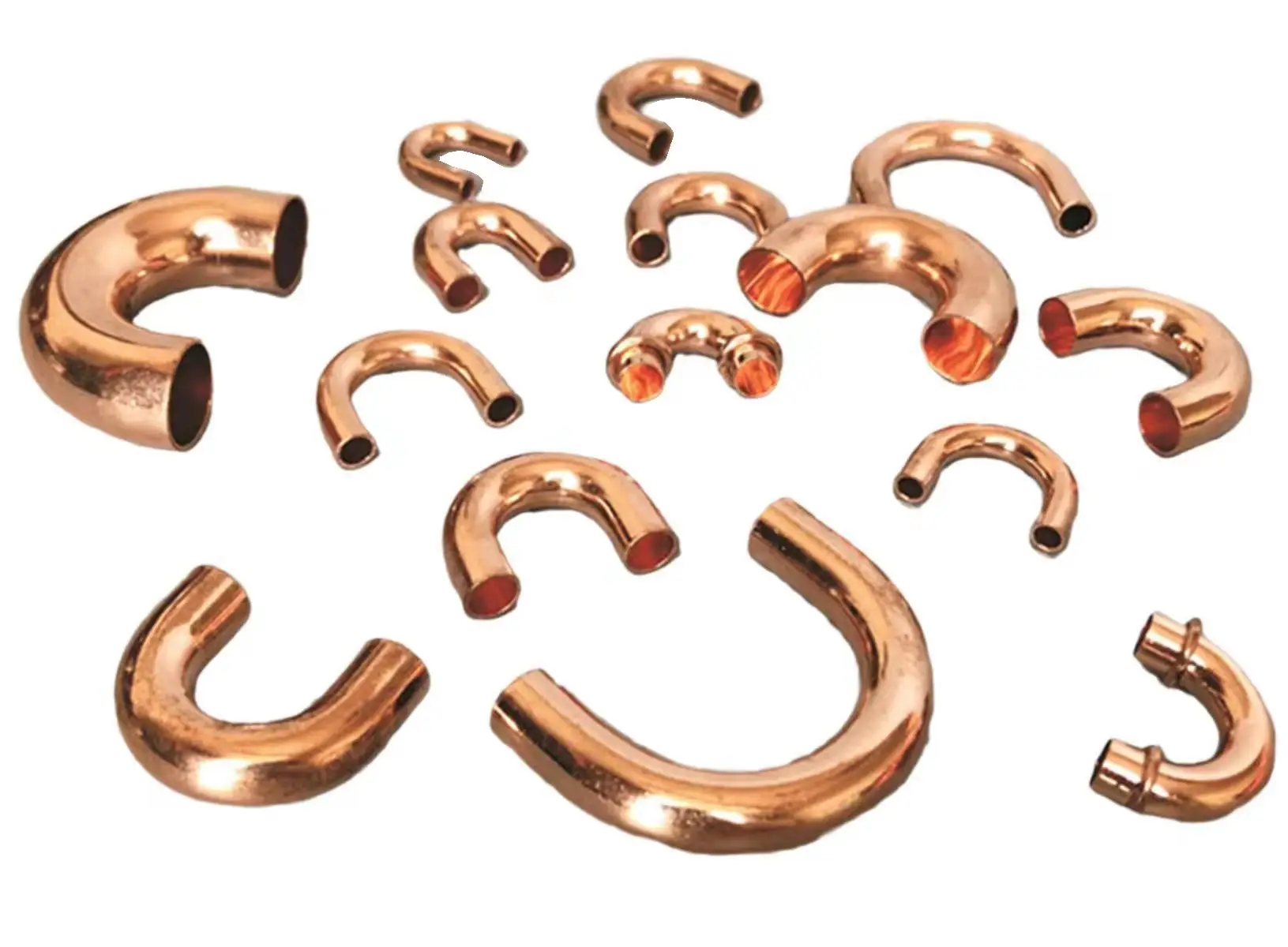 O/D 7-19Mm Dikte 0.5-1Mm U Type 180 Graden Elleboog Bocht Koper Lassen ...