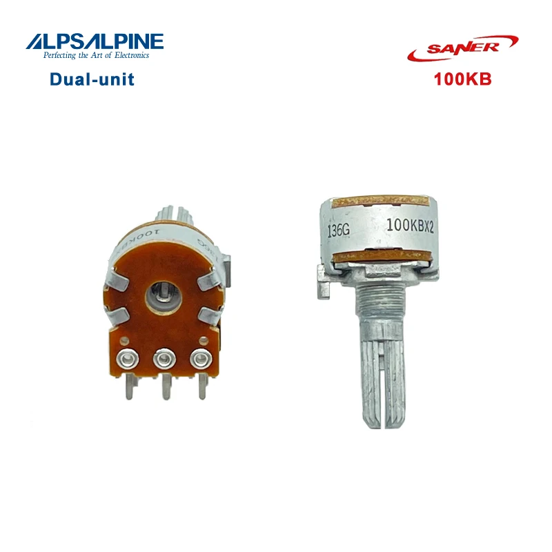 ALPS-potenci-metro-rotativo-serie-RK163-100KBx2-doble-unidad-6-pines ...