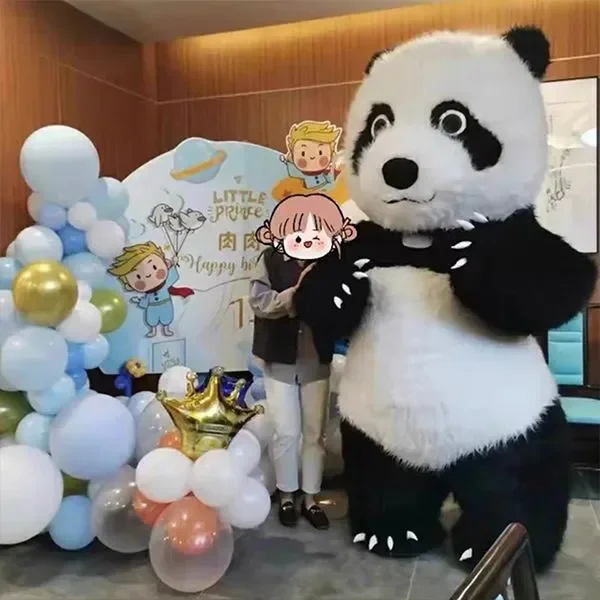 Disfraz-de-Panda-inflable-gigante-de-Navidad-traje-completo-de-mascota ...