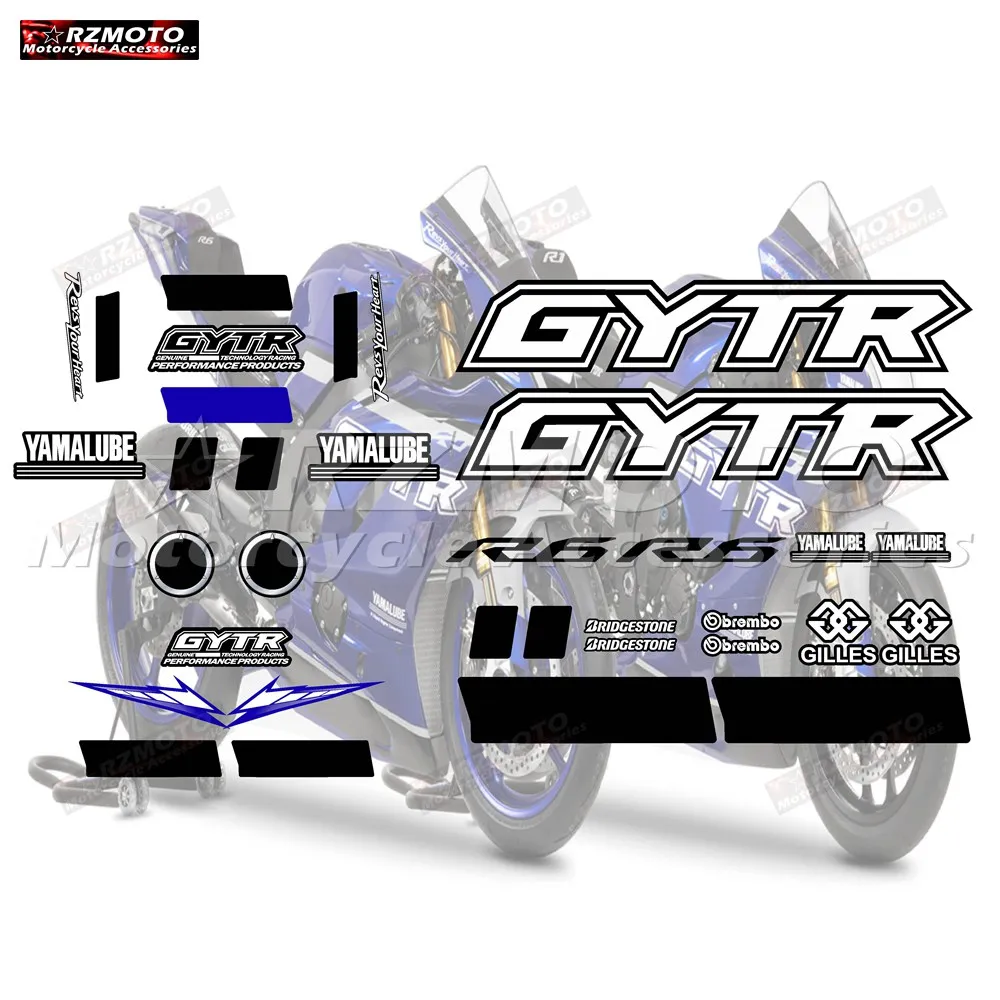 For-Yamaha-YZF-R6-YZF-R6-GYTR-Motorcycle-Parts-Fairing-Sticker-Full ...