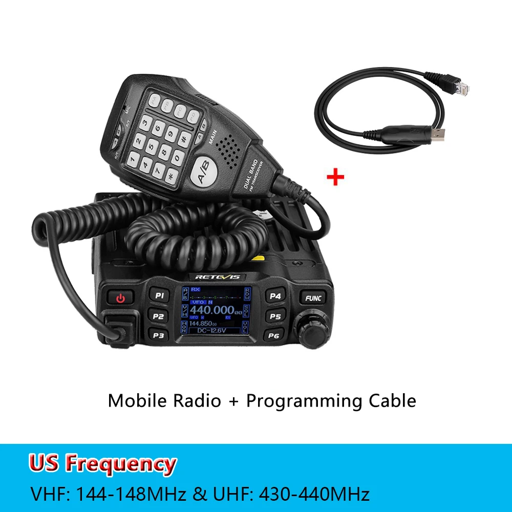 Retevis RA25 VHF/UHF Mobile Transceiver - Unicom Radio