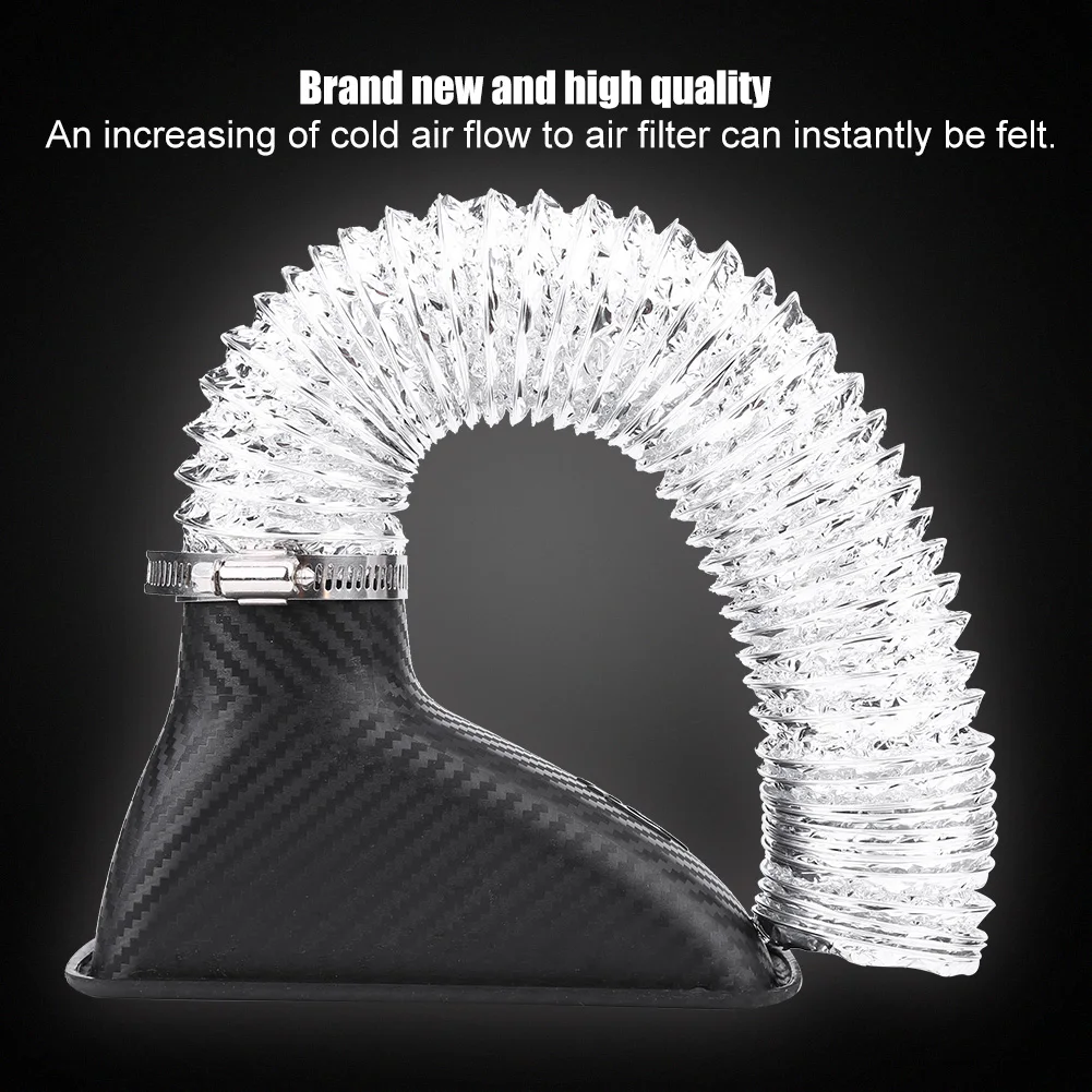 Universal-Car-Front-Bumper-Admission-Air-Turbo-Air-Intake-Pipe-Kit-ABS ...
