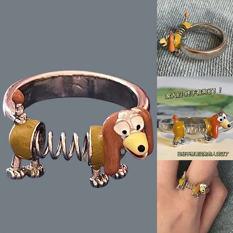 Movie-Toy-Story-Cartoon-Slinky-Dog-Ring-Adjustable-Metal-Rings-For ...