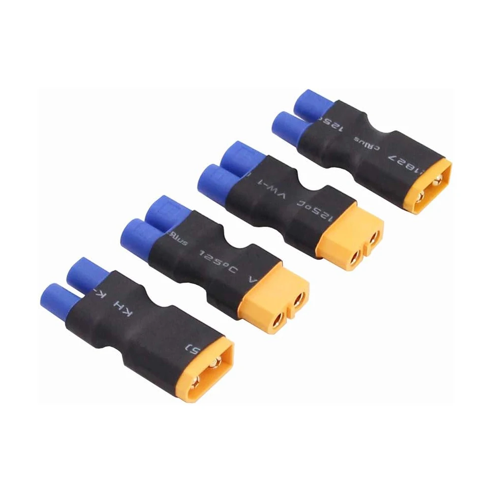 4pcs No Wires Connector XT60 XT-60 to EC3 Style Male Female Connector ...