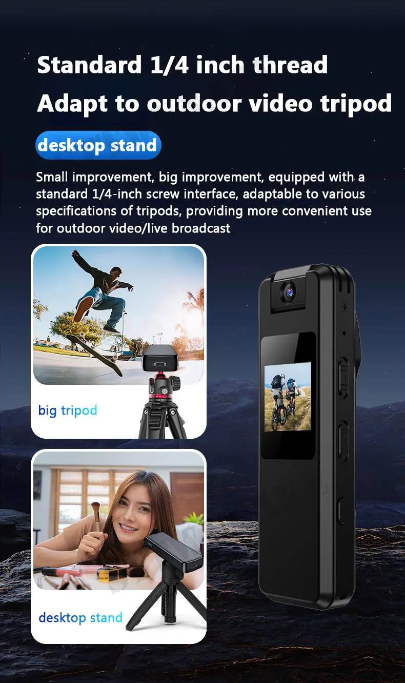 Mini Camera night vision HD 1080P wireless body cam digital micro ...