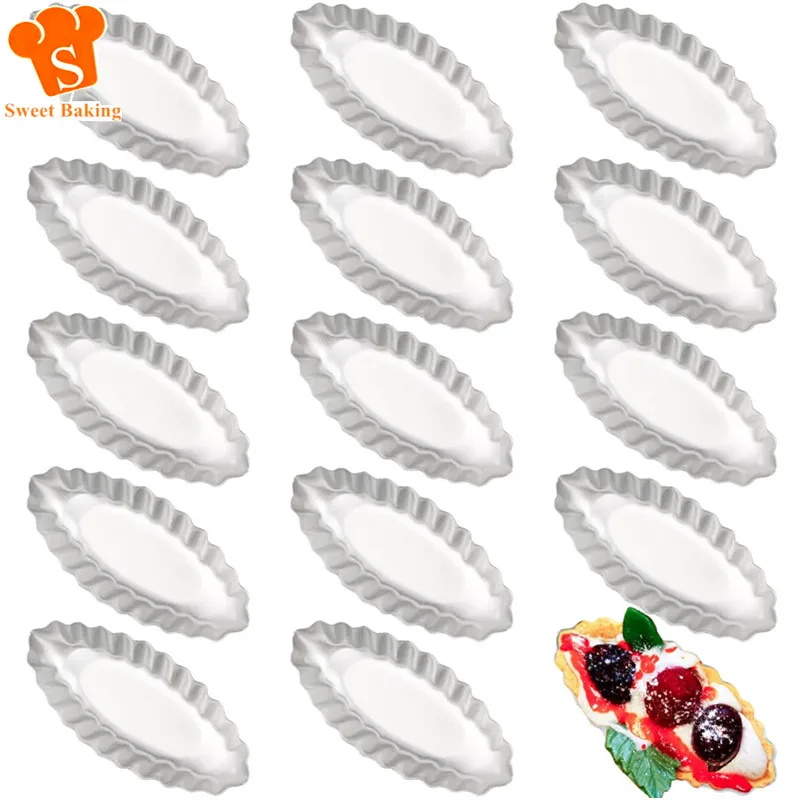5-10-15pcs-Mini-Cake-Tart-Mold-Aluminum-Boat-Shape-Mousse-Dessert ...