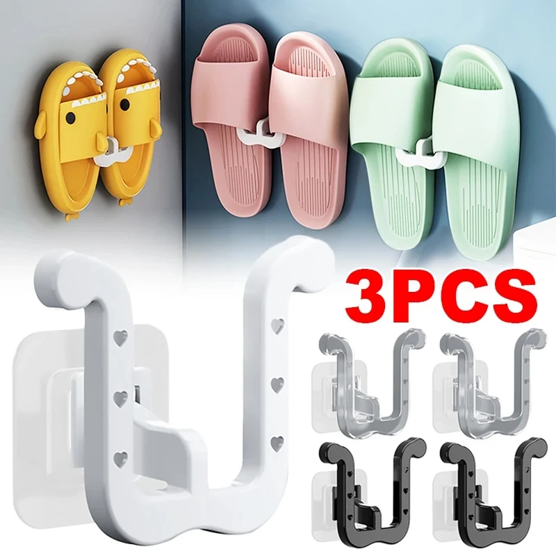 Slipper-Rack-Self-adhesive-Bathroom-Simple-Slipper-Hook-Toilet-Drainage ...