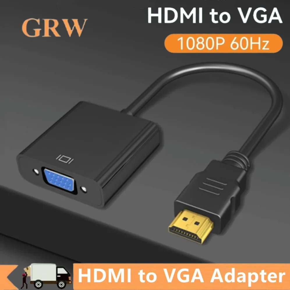 1080P-HDMI-compatible-To-VGA-Converter-Adapter-Cable-HDMI-Male-to-VGA ...