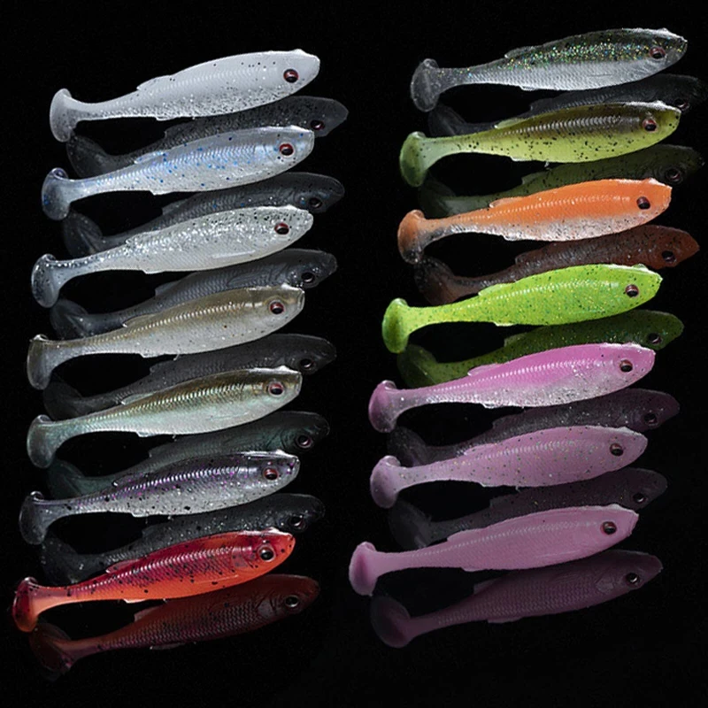 FISHANT Easy Shiner Silicone Soft Bait 5cm 6.3cm 7.1cm 7.8cmfishing ...