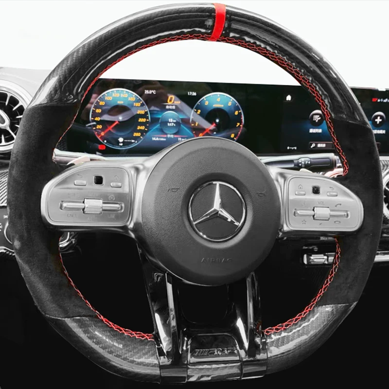 For Mercedes-Benz AMG C43 E53 S63 GLE G63 DIY Hand-stitched Carbon ...