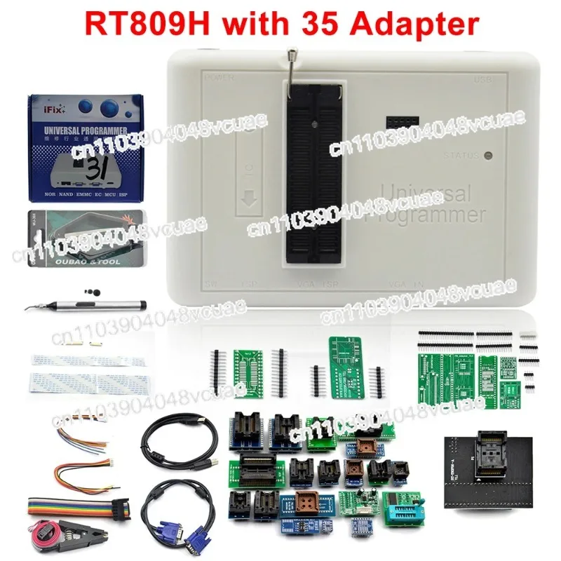 RT809H EMMC-Nand FLASH Universal Programmer with Adapter Cables EMMC ...