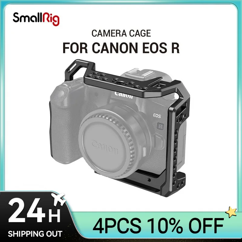SmallRig-Camera-Cage-for-Canon-EOS-R-with-Cold-Shoe-Mount-Thread-Holes ...