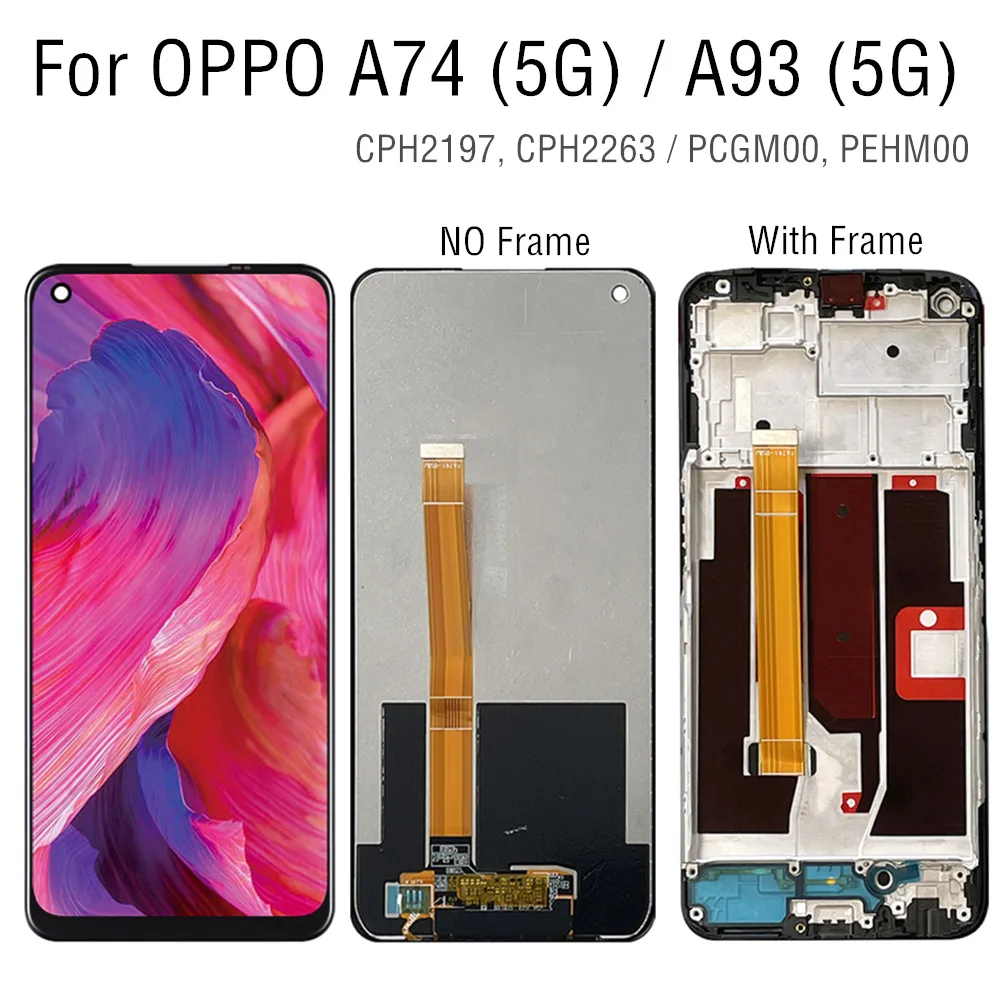 6.5" LCD for OPPO A74 5G LCD Display Touch Screen Digitizer Assembly ...