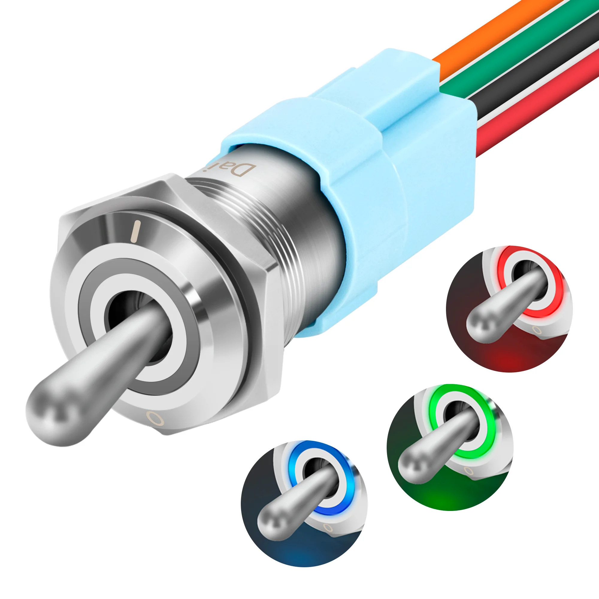 3PCS-12V-Beleuchtet-Beleuchtete-Kippschalter-2-Position-Wasserdichte ...