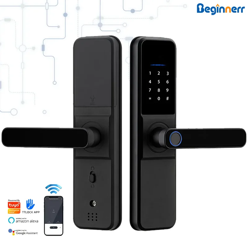 85mm-Euro-mortise-smart-door-lock-Fingerprint-Tuya-Wifi-Ttlock-IC-card ...