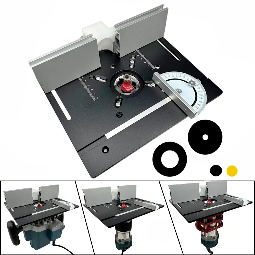 Aluminum Alloy Router Table Insert Plate Wood Milling Flip Board ...