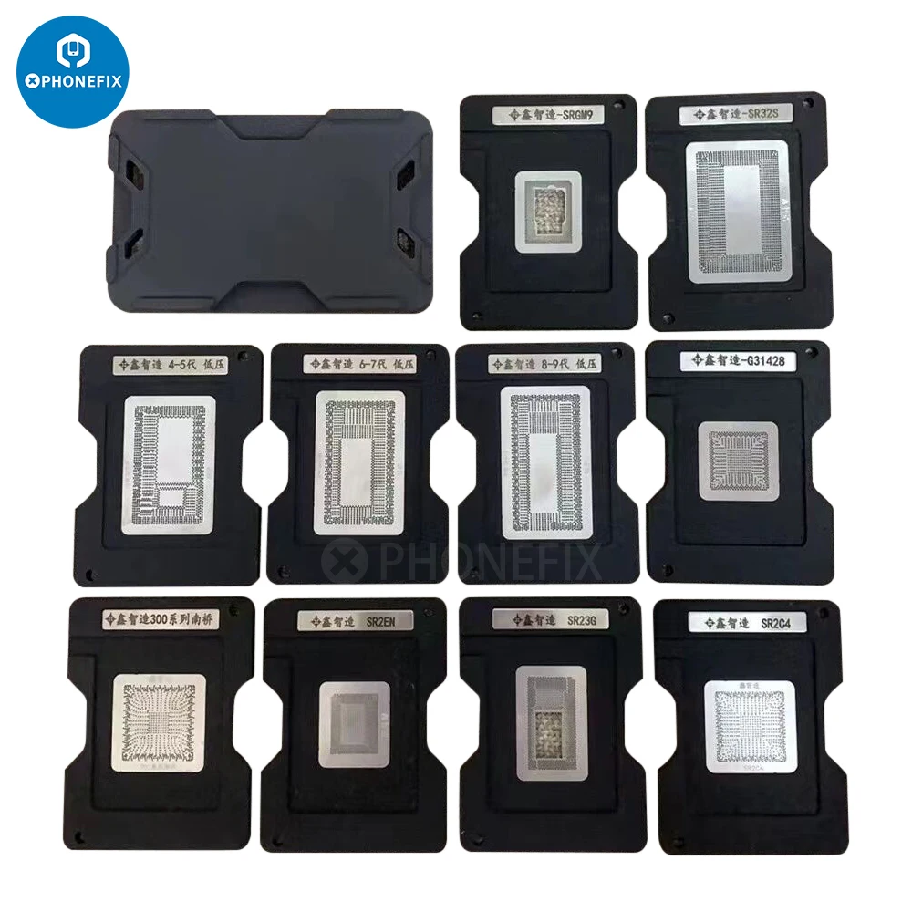 XinZhiZao BGA Reballing Stencil Kit For Macbook 2010 Air Pro CPU Tin ...