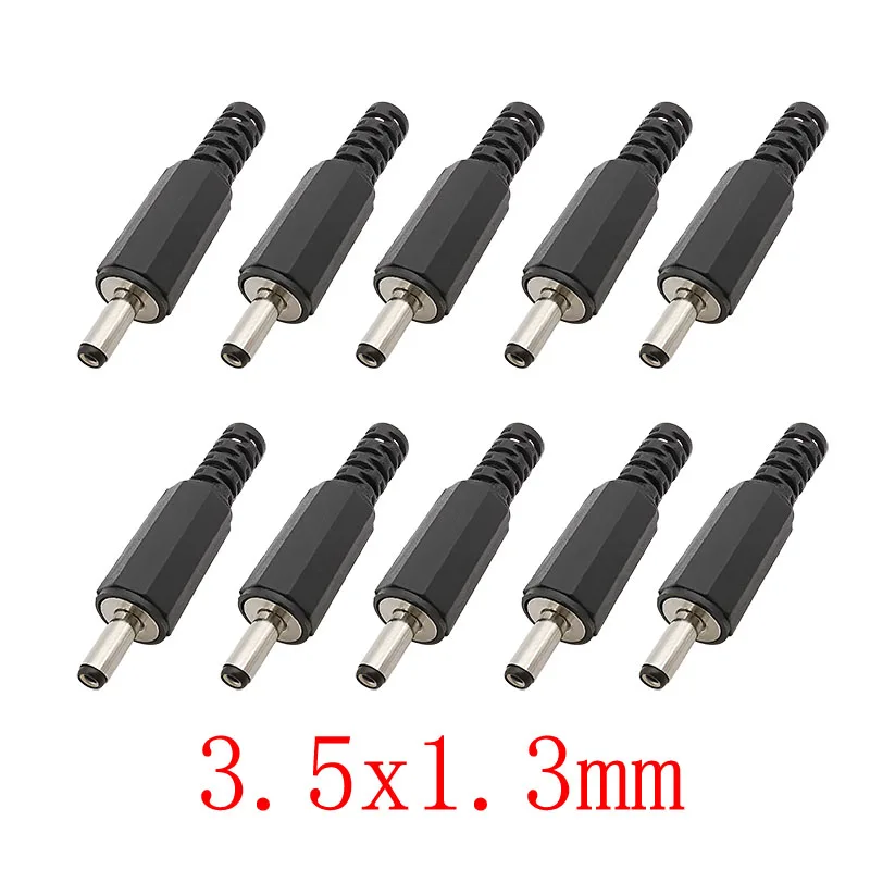 10/20Pcs DC Power Male Plug Connector Soldering Type 3.5x1.3mm Plugs ...