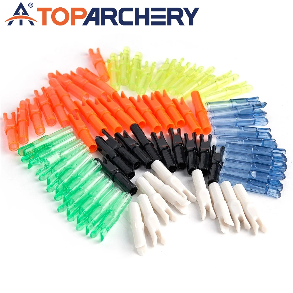 12pcs Archery Arrow Nock ID 6.2 mm Fast Shooting Plastic Inner Nocks ...