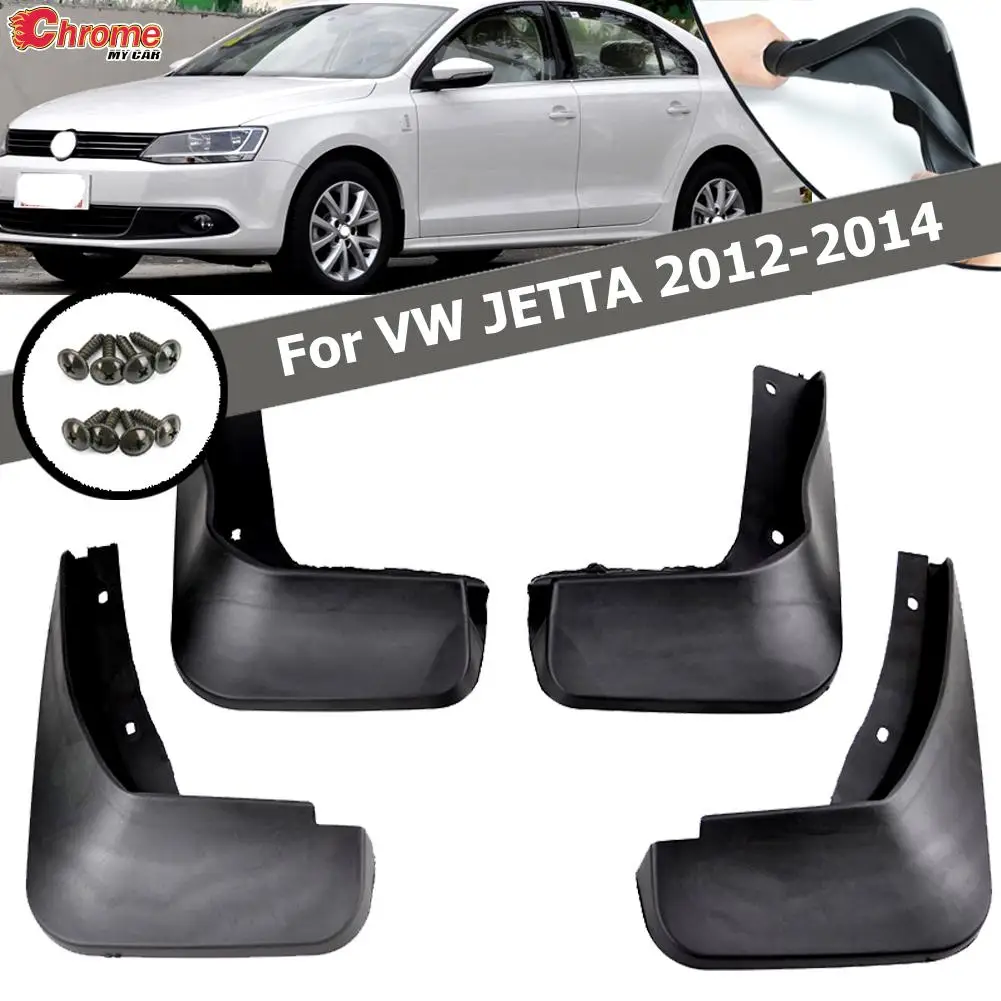 For VW Jetta Mk6 A6 Set Mud Flaps 2011 2012 2013 2014 Vento Sedan ...